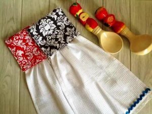 20 Easy Hanging Tea Towels Easier Designs - Susie Harris