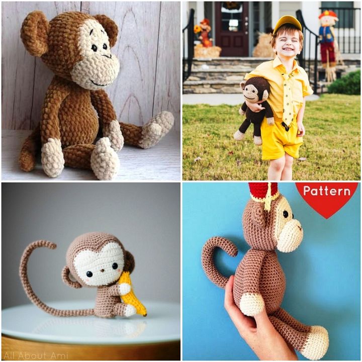 32 Free Monkey Crochet Patterns - Susie Harris