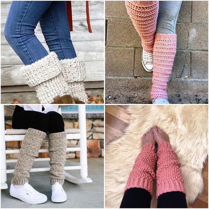 32 Free Patterns to Make Crochet Leg Warmer - Susie Harris