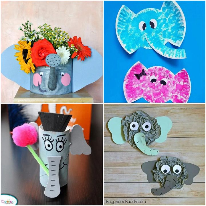 23 Easy Must-Make Best Elephant Crafts For Kids - Susie Harris