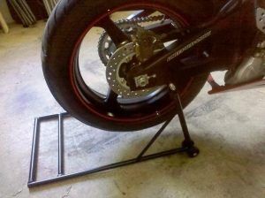 23 DIY Motorcycle Stand Ideas & Projects - Susie Harris