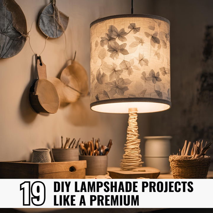 30 Fun & Inexpensive DIY Lampshade Ideas - Susie Harris