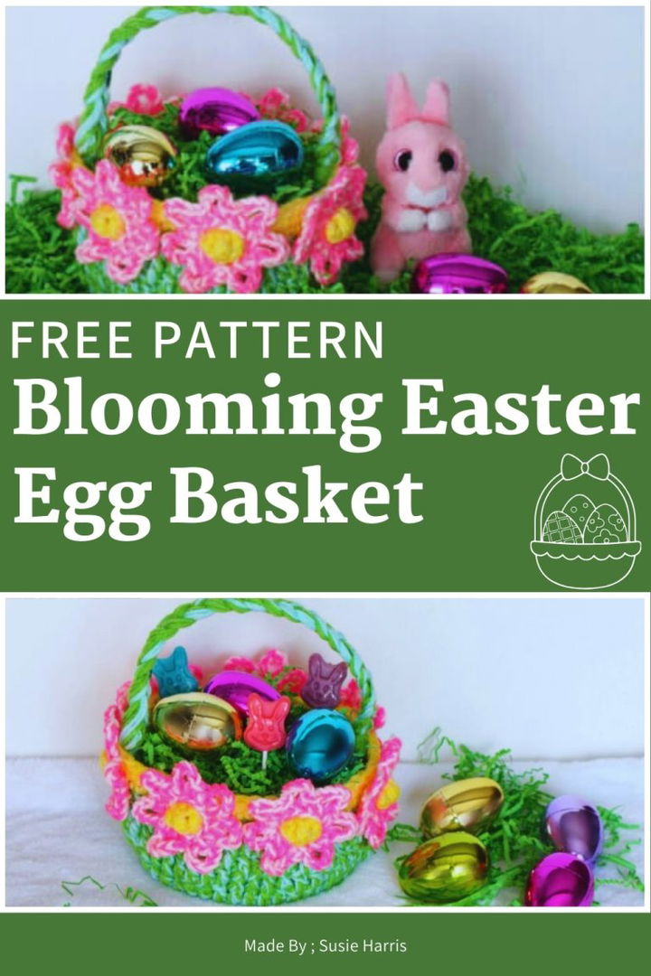 15 Crochet Easter Egg Basket - Susie Harris