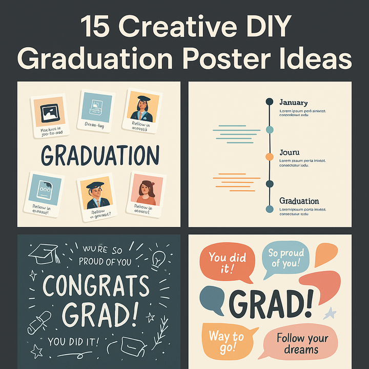 10 DIY Graduation Poster Ideas - Susie Harris