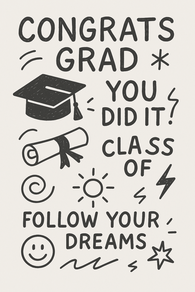 10 DIY Graduation Poster Ideas - Susie Harris