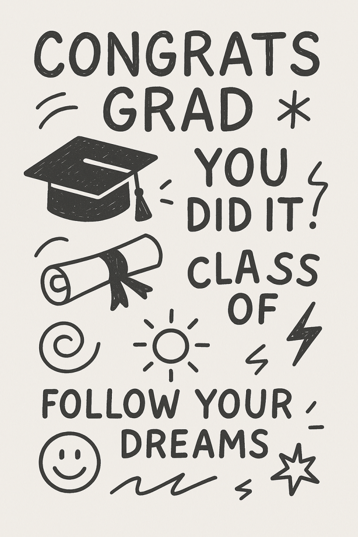 10 DIY Graduation Poster Ideas - Susie Harris